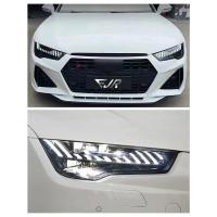 China LED Headlight For Audi A7 2011-2018 Modified RS7 Head Front Light Laser Lens Lamp Car Accessories for sale