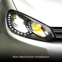 China Headlight Assembly For Volkswagen VW Golf 6 Modification 6 Gti R20 Tear Eye DRL LED Front Headlight for sale