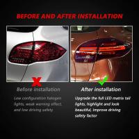 China For Porsche Cayenne 958.1 2011-2014 Led Tail Lights Upgraded New Car Taillights Flowing Light Turn Signal Plug And Play for sale