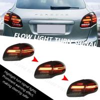 China For Porsche Cayenne 958.1 2011-2014 Led Tail Lights Upgraded New Car Taillights Flowing Light Turn Signal Plug And Play for sale