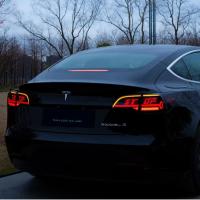 China Tesla Model 3/Y Brake Steering Dynamic Model Y Flow Light Scanning Taillights M3/Y Modified Text Display for sale