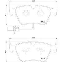 China 3w0 698 151 Aa Suitable For Bentley Front Brake Pad Set for sale