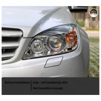 China 07-11 Mercedes Benz C-Class W204 Headlight Assembly C200C63 Modified LED Lens Daily Running Light Streamer Turn Signal for sale