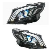 China LED Running Light Water Steering V260 W447 Headlight Assembly For Mercedes Benz VITO for sale