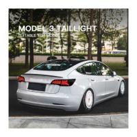 China Wholesale Car Accessories Led Fishbone Tail Lamp Rear Light For Tesla Model 3 2017-2019 Rear Lamp for sale