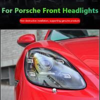China For Porsche 718 Cayman Front Car Matrix Headlight Modification Upgrade Led Kaman Headlights Pdls for sale
