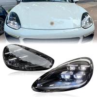 China Upgrade To 2024 Blackened LED Headlights For 2011-2018 Porsche Cayenne 958.1 And 958.2 for sale
