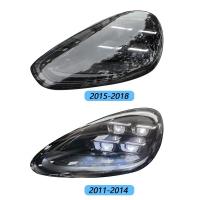 China Upgrade To 2024 Blackened LED Headlights For 2011-2018 Porsche Cayenne 958.1 And 958.2 for sale