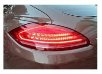 China OE Standard Voltage LED Taillights For 2010-2016 Porsche Paramera Upgraded Smoked Black for sale