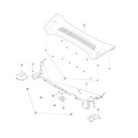China Tesla Y 2019-2022 Front Windshield Apron Auto Parts Shield 1492605-00-A 1619812-00-A for sale