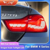 China Taillight Assembly For BMW 4 Series M4 2013-2020 Dragon Scale Tail Light LED Turn Brake DRL Lamp GTS F32 F33 F36 F82 F83 for sale