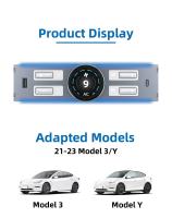 China Ejr Lcd Intelligent Docking Station For Tesla Model 3 Y Quick Charger Shunt Hub Splitter Central Control Knob Button for sale