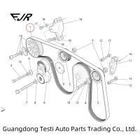 China 2019- Year 243857 Compressor Driving Belt For Ghibli Levante Quattroporte 3.0 V6 for sale