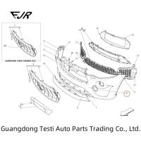 China Bright Chrome Fog Light Lamp Frame 670065940 For Levante M161 for sale