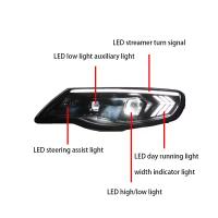China Car Accessories For Vw Touareg Headlight Assembly 2007-2010 Upgrade To New Led Headlight Running Lights Car Light for sale