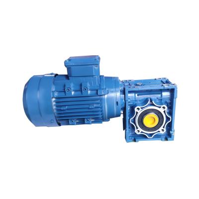 China IEC B5 or B14 Flange,  Ratio 40:1 Worm Gearbox NMRV50 with Motor 1,1 kw for sale
