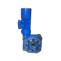 China Durable 1:100 Worm Gear Speed Reducer Cooper Body Cast Iron Wheel with IEC Flange Direct Shaft 6inch Worm Valve Gearbox for sale
