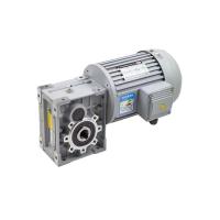 China KM63 50:1 Ratio 90 Degree Angle Hypoid Helical Bevel Hollow Shaft Gearbox for sale