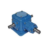 China T16 90 Degree 3 Shafts Ratio 1:2 Spiral Bevel Cast Iron Foot Mounted High Precision Small Angular Gearbox for sale