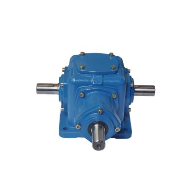 China T4 Cast Iron Spiral Bevel Gearbox Speed Reductor Low Noise High Strength 90 Degree 1:4 Ratio for sale