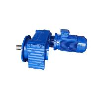 China Two Stage Flange Mounted Shaft Cylindrical Helical Gear Heavy Duty Elevator Lift Motor Gearbox with Brake for sale