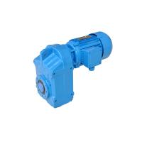 China FF87 FF97, FF107 High Torque Helical Horizontal Shaft Hoist Gearbox Crane Motor Reducer 1.5KW, 60RPM for sale