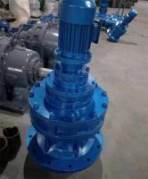China XLED95 BLED Double Stage Planetary Cycloid Speed Reducer Gearbox 1:121 Ratio Cast Iron High Precision for Vertical Motor for sale