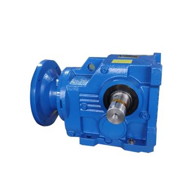 China K37 K47 90-Degree Angle 140 Ratio Bevel Gearbox Cast Iron Material for Concrete Pan Mixer for sale