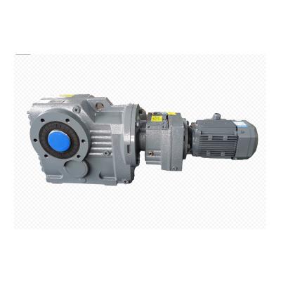 China Orthogonal 1300 In-lb Torque Transmission Gear Motor Elevator Gear Box Cast Iron Bevel Gearbox for sale