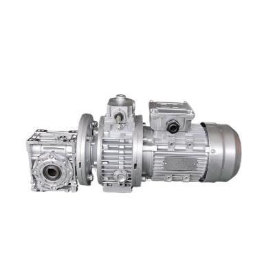 China UD UDL Series 200-1000rpm Electric Motor Variator with NMRV Worm Reducer Gearbox Infinite Variability Infinite Gearboxes for sale