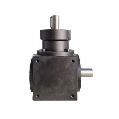 China Low Noise Cast Iron or Aluminium Right Angle Gearbox 4:1 Ratio Spiral Bevel Speed Variator  Miniature Gearbox for sale