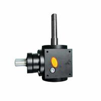 China Low Noise Cast Iron or Aluminium Right Angle Gearbox 4:1 Ratio Spiral Bevel Speed Variator  Miniature Gearbox for sale