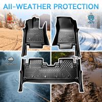 China LHD Car Floor Mats Full Coverage TPE Floor Mat Toyota Hilux Revo 5D Design for sale