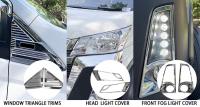 China Chrome Car Exterior Accessories Full Set Car Body Kit For Toyota Hiace for sale
