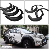 China ABS 4x4 Black Wheel Arch Fender Flare Fit Nissan Np300 2015-2021 for sale