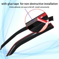 China PC Material Car Window Deflectors Auto Rain Guards For Ford Ranger T9 for sale