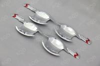 China OEM ODM Chrome Door Handle Bowl With Red Label For Mitsubishi Triton L200 2016 for sale