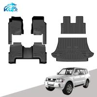 China OEM Fully Extended Coverage TPE Car Mats For Montero Wagon 5 Doors 1997-2008 for sale