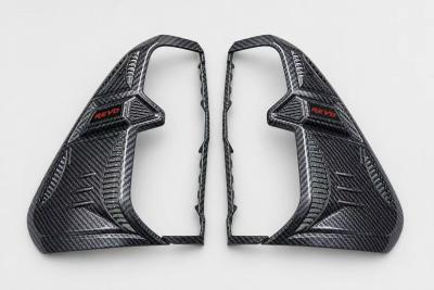 China KQD Auto Head Light Cover ABS Material Carbon Fiber Design Body Kit Premium For Hilux Revo for sale