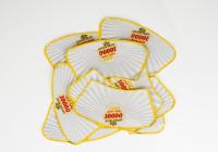 China Embossing Square Aluminum Foil Labels Beer Neck Label Eco Friendly 105mm x 105mm for sale