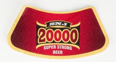 China Moisture Proof Aluminum Foil Label 9.5micron Light Coated Paper Hot Foil Stamping for sale