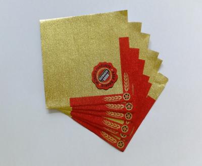 China Custom Aluminum Foil Beer Neck Labels 105mm 8011 Alloy Waterproof Self Adhesive for sale