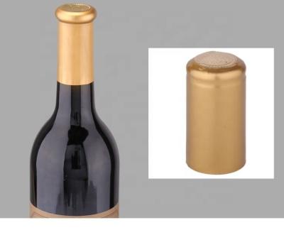 China Custom Embossed Logo PVC Heat Shrink Capsules for Wine Liquor Bottles 24mm-33mm for sale