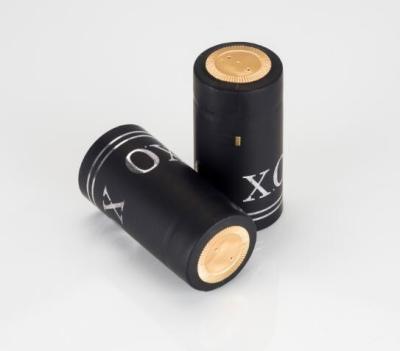 China Multi Color PVC Shrink Capsules Alcohol Proof with Aluminum Foil Top for Wine Bottles for sale