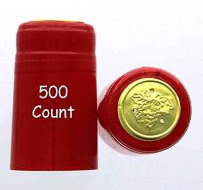 China Matte Burgundy PVC Heat Shrink Capsules Non Toxic 60-80 Mic Thickness for Bottles for sale