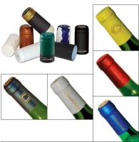 China Moisture Proof PVC Wine Bottle Heat Shrink Cap Seal 30x60mm UV Protection Plain Printed for sale