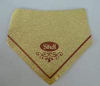 China Gold Aluminum Foil Labels Water Resistant Self Adhesive Custom Logo Printing 12 Colors for sale