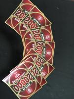 China Food Grade Beer Label Stickers Non Toxic 0.0105mm Aluminum Foil Custom CMYK for sale