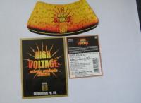 China Anti UV Metalized Wet Strength Paper Beer Body Label 4 or 6 Colors Custom Size for sale