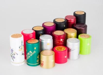 China Easy Open Champagne Foil Capsules with Tearing Tab Perforation 15-50mic Thickness Custom Size for sale